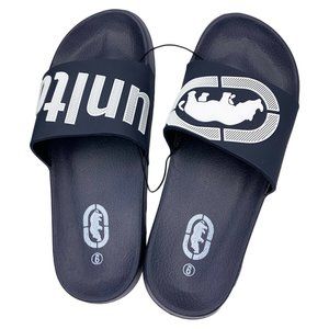 Ecko Unlimited | Shoes | Nwt Ecko Unltd Mens 3d Logo White Navy Sandals ...